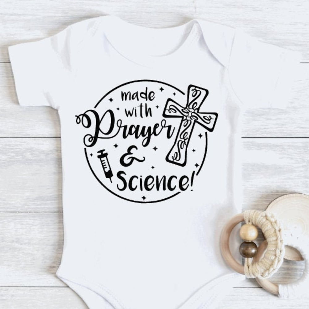 Made With Love And Science, Ivf Baby Shirt, Newborn Gift, Baby Shower ...
