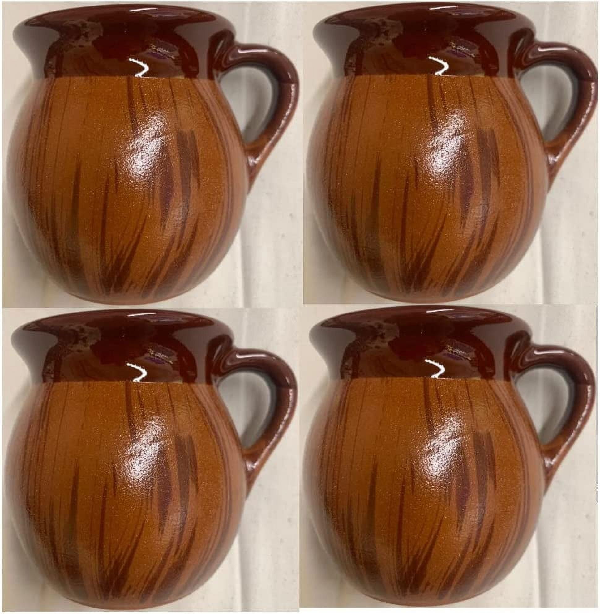 Made in Mexico Authentic Jarro Michoacana Mexican Clay Mugs Cups With ...