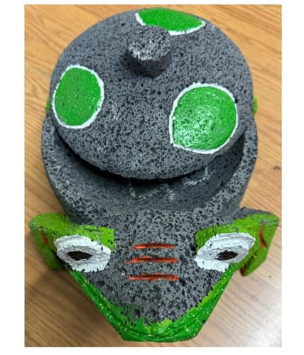 Made in Mexico Beautifully Hand Carved Painted Guacamole Maker Frog ...