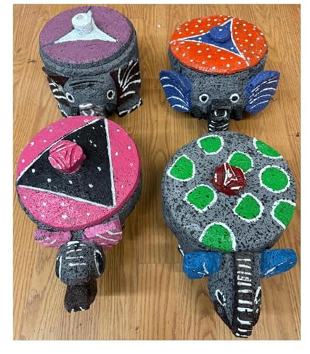 Made in Mexico Beautifully Hand Carved Painted Guacamole Maker Large ...