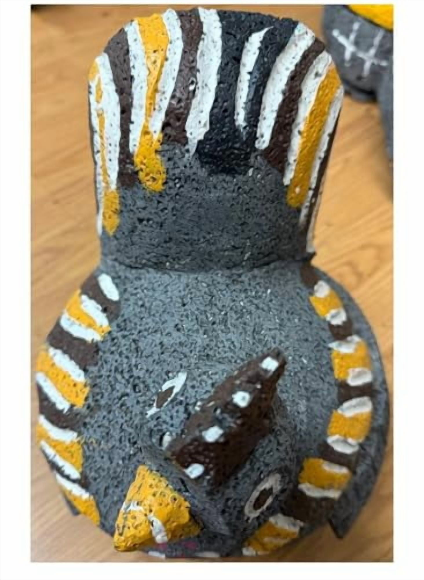 Made in Mexico Beautifully Hand Carved Painted Guacamole Maker Large ...