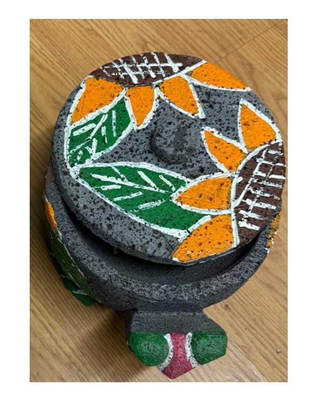 Made in Mexico Beautifully Hand Carved Painted Guacamole Maker Large ...