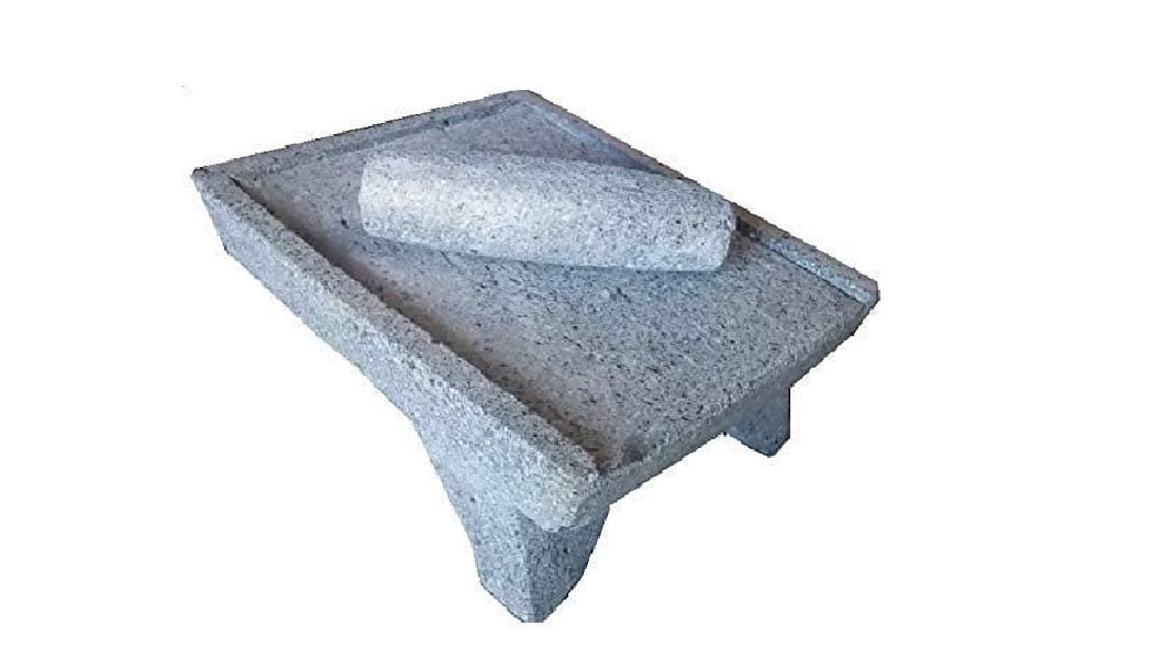 Made in Mexico Genuine Mexican Azteca Manual Volcanic Lava Rock Metate ...