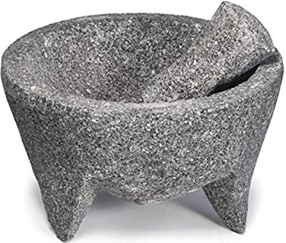 Made in Mexico 8" Large Molcajete/Tejolote Mortar and Pestle, Guacamole ...
