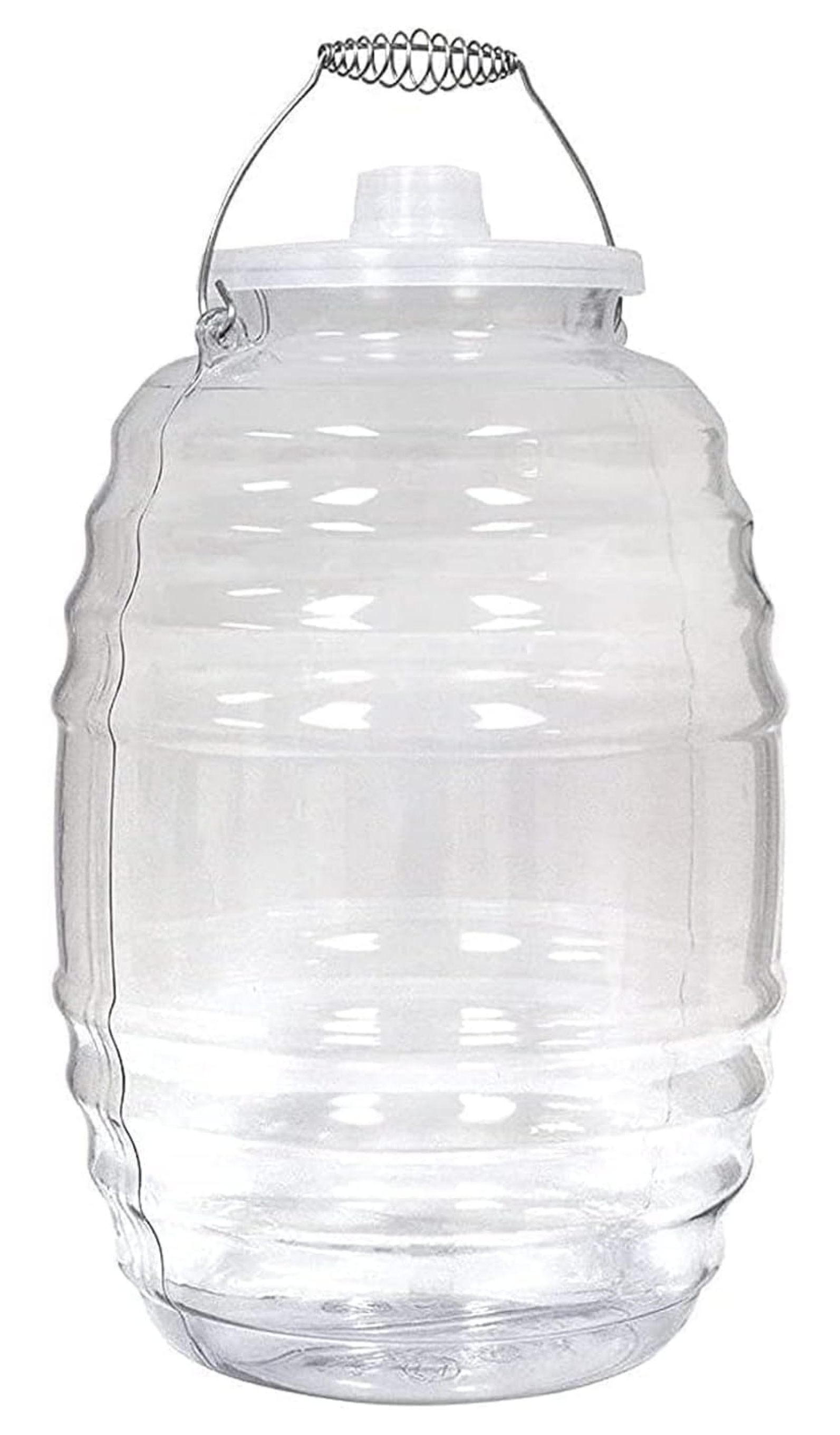 Made in Mexico Mexican Clear Vitrolero with Lid 5 Gallon Jug for Aguas ...