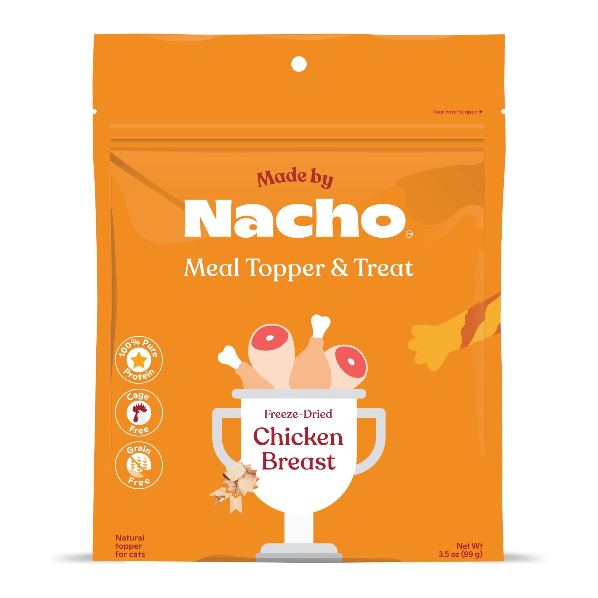 Made by Nacho Freeze-Dried Chicken Breast Meal Topper, Mixer or Treat 3 ...