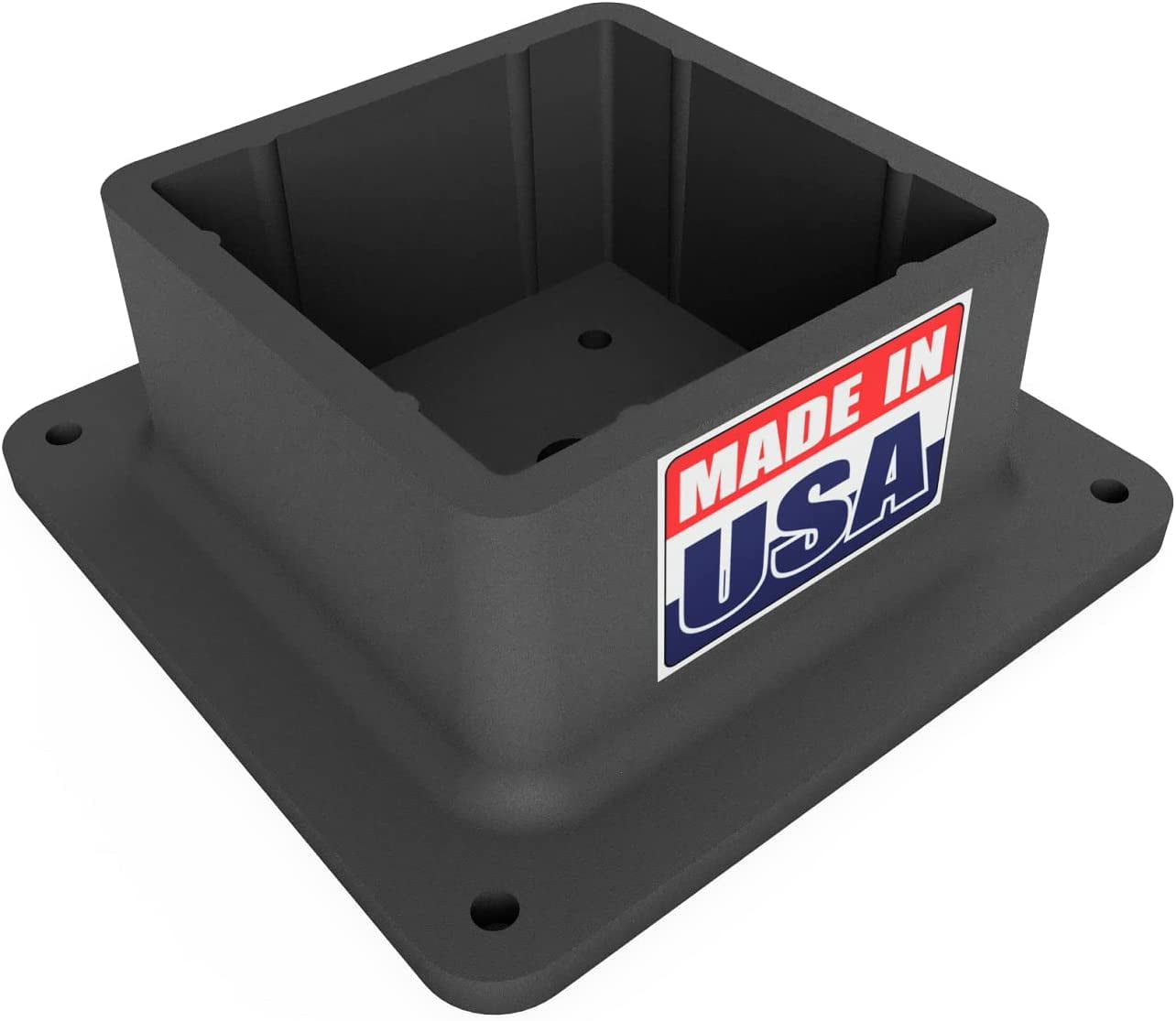 Made Never Rust/Stain 4x4 Post Base Bracket Anchor - Plastic Deck Post ...