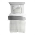 Made Supply Co 2 Piece Hypoallergenic Oversized Grid Print Comforter