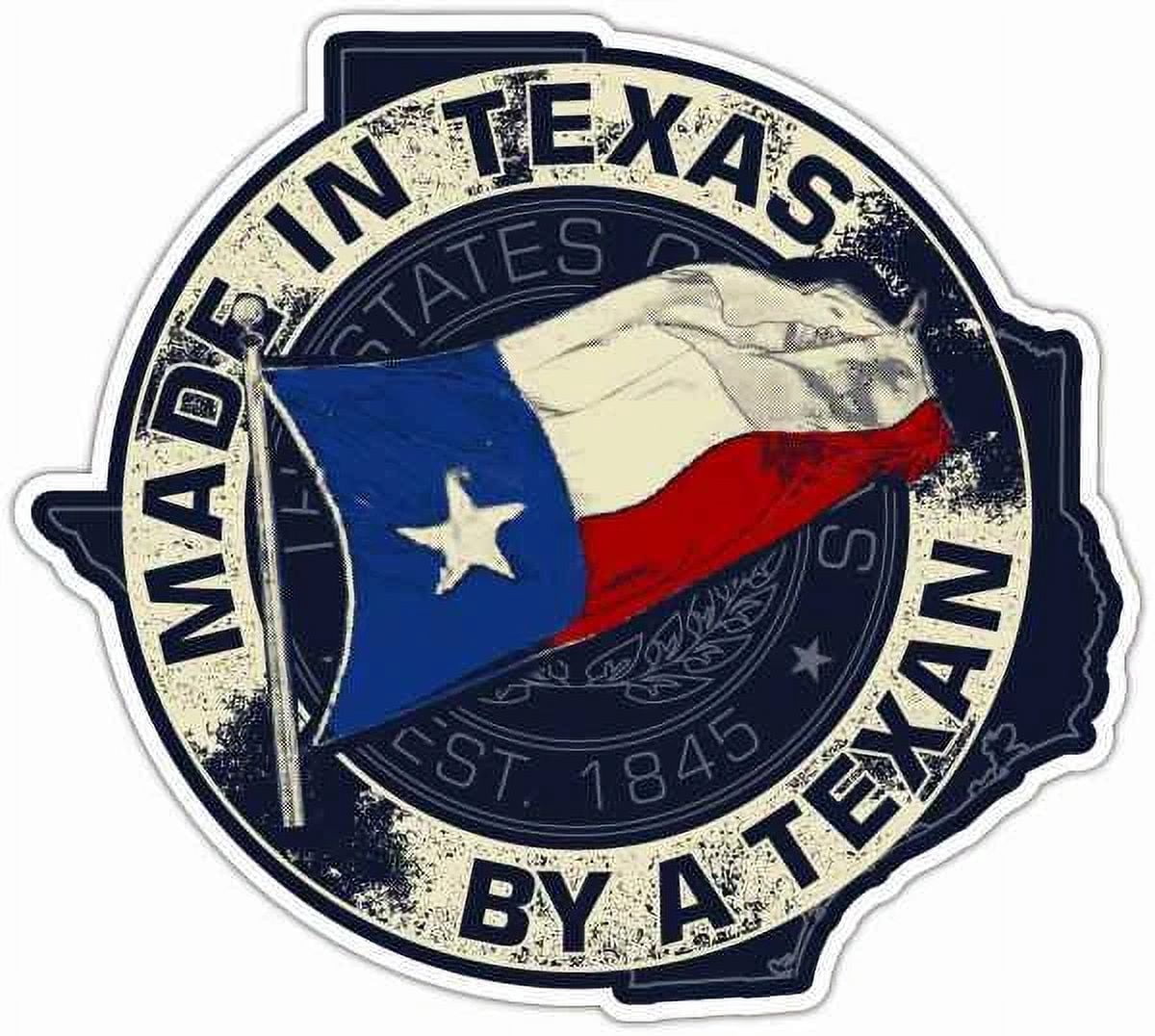 Made In Texas By A Texan Usa State Patriotic Car Stickerphone Decal ...