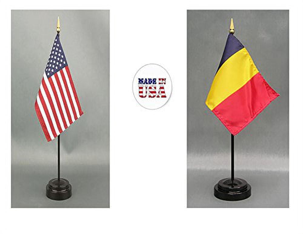 Made in The USA. 1 American and 1 Chad Rayon 4"x6" Miniature Office ...