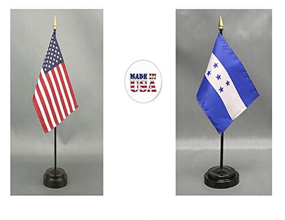 Made in The USA. 1 American and 1 Honduran Rayon 4"x6" Office Desk ...