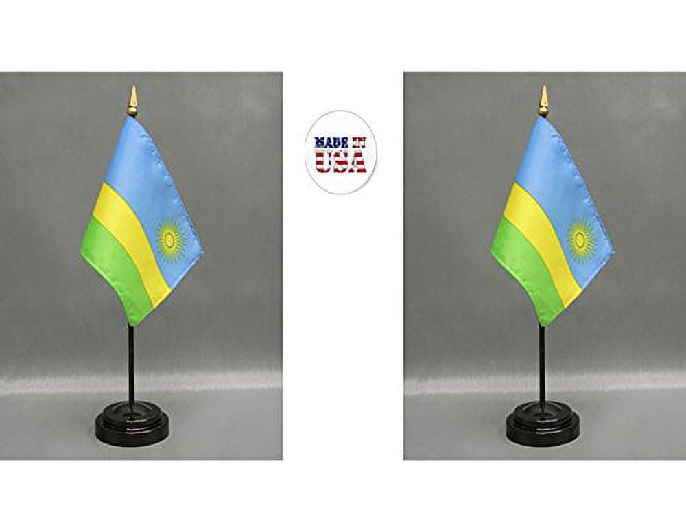 Made in The USA. 2 Rwanda Rayon 4"x6" Miniature Office Desk & Little ...