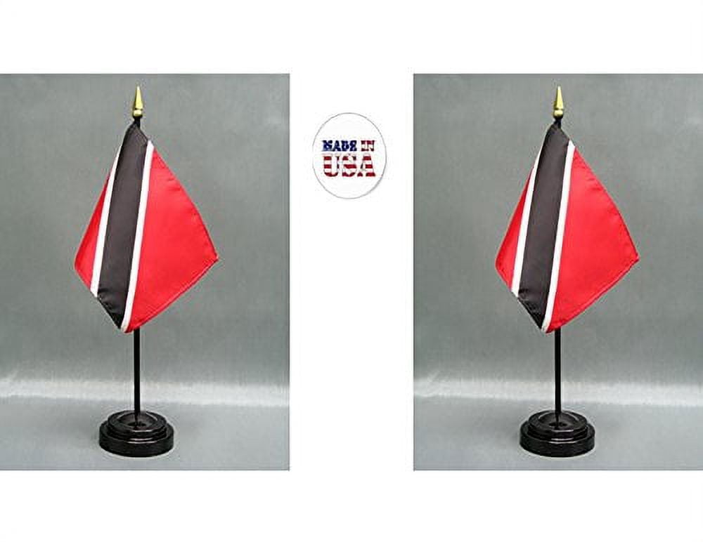 Made in The USA. 2 Trinidad & Tobago Rayon 4"x6" Miniature Office Desk ...