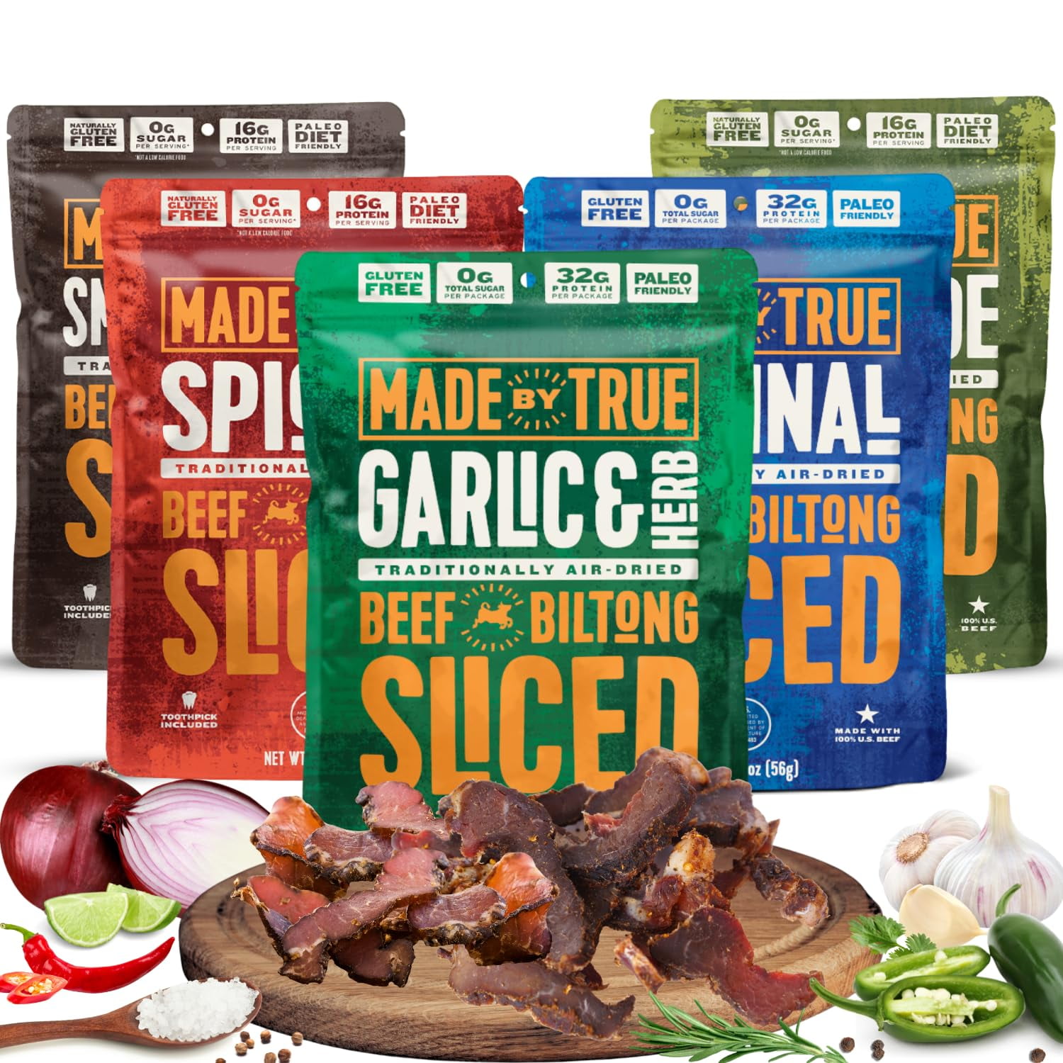 Made by True Beef BCF26 Sliced Bites Ultimate (2 Ounce, Pack of 5 ...