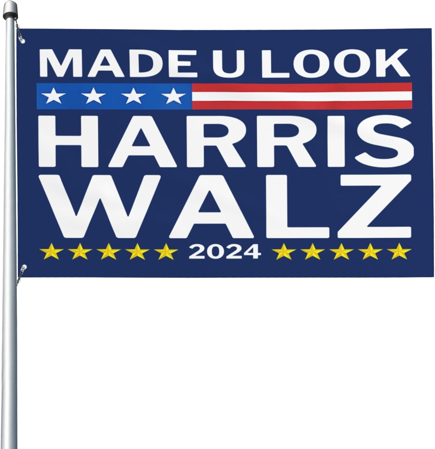 Made U Look Harris Waltz 2024 Flag 3x5 You Look Kamala Harris Tim Walz ...