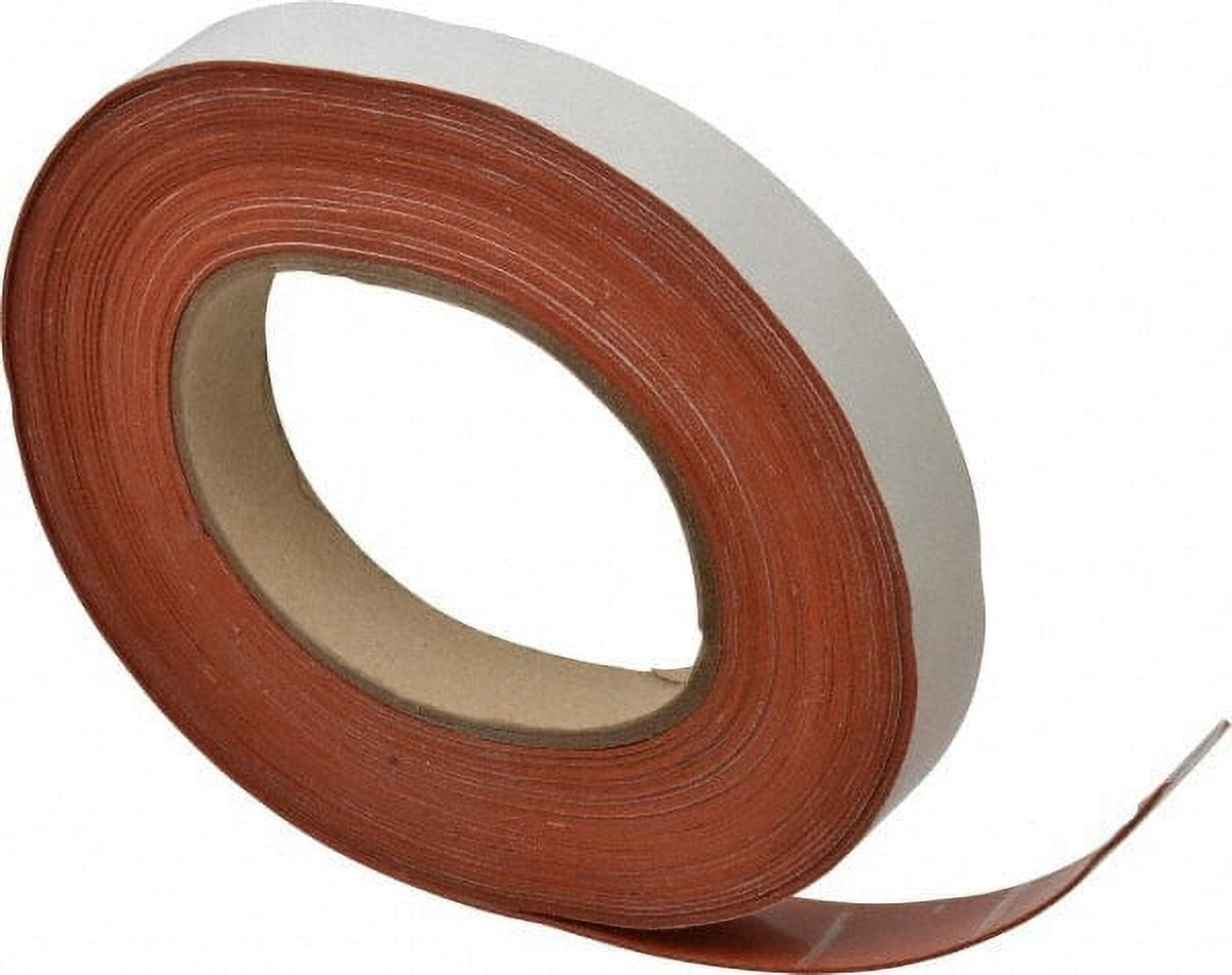 Made in USA 1/32" Thick x 3/4" Wide x 30' Long Red Silicone Rubber Roll ...