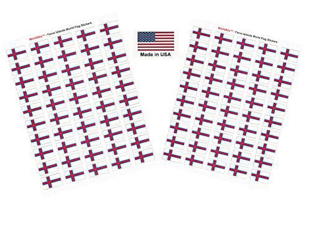 Made in USA! 100 Country Flag 1.5" x 1" Self Adhesive World Flag ...