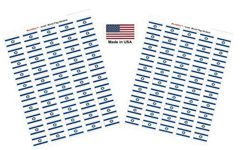 Made in USA! 100 Country Flag 1.5" x 1" Self Adhesive World Flag ...