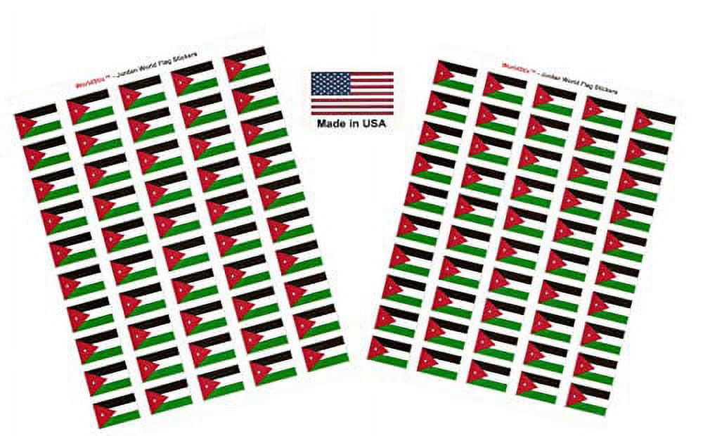 Made in USA! 100 Country Flag 1.5" x 1" Self Adhesive World Flag ...