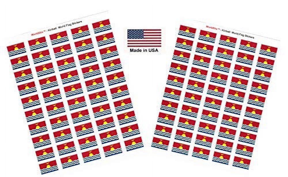 Made in USA! 100 Country Flag 1.5" x 1" Self Adhesive World Flag ...