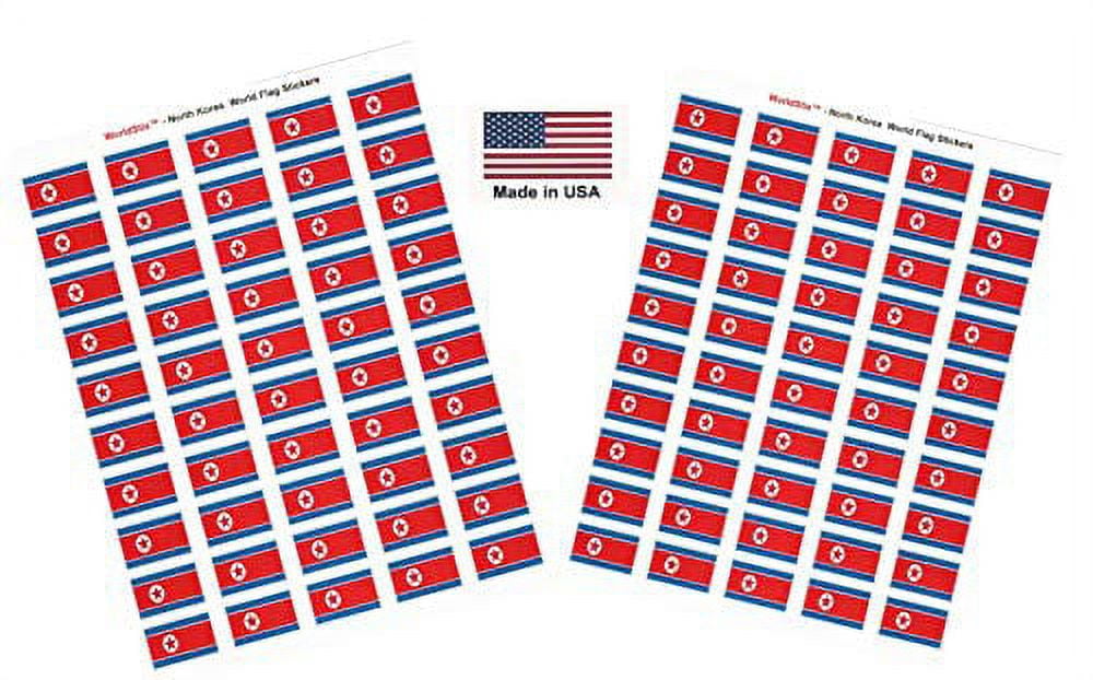 Made in USA! 100 Country Flag 1.5" x 1" Self Adhesive World Flag ...