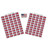 Made in USA! 100 Country Flag 1.5" x 1" Self Adhesive World Flag ...