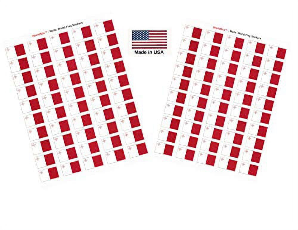 Made in USA! 100 Country Flag 1.5" x 1" Self Adhesive World Flag ...