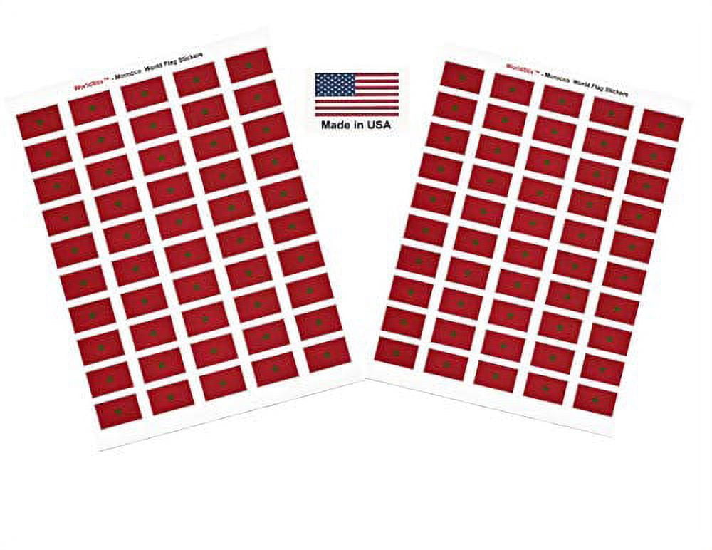Made in USA! 100 Country Flag 1.5" x 1" Self Adhesive World Flag ...