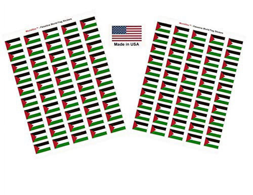 Made in USA! 100 Country Flag 1.5" x 1" Self Adhesive World Flag ...