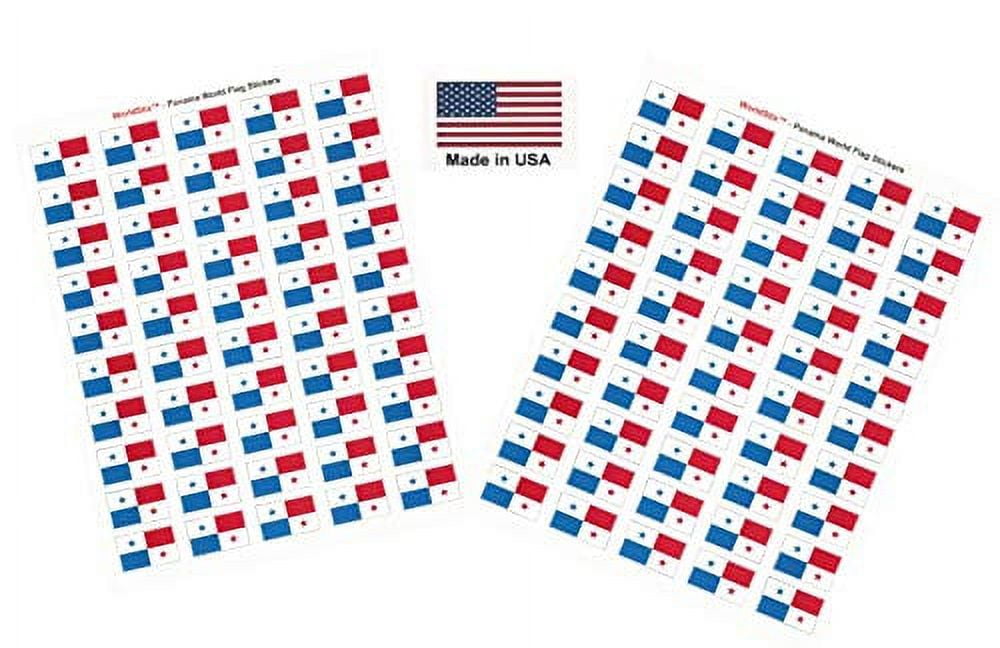 Made in USA! 100 Country Flag 1.5" x 1" Self Adhesive World Flag ...