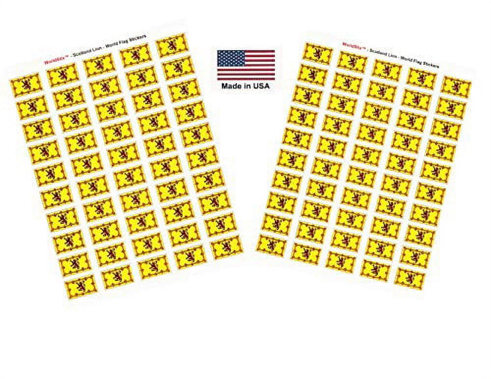 Made in USA! 100 Country Flag 1.5" x 1" Self Adhesive World Flag ...