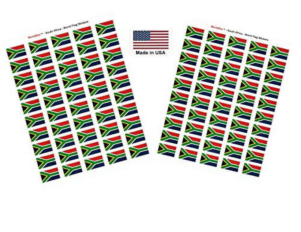 Made in USA! 100 Country Flag 1.5" x 1" Self Adhesive World Flag ...