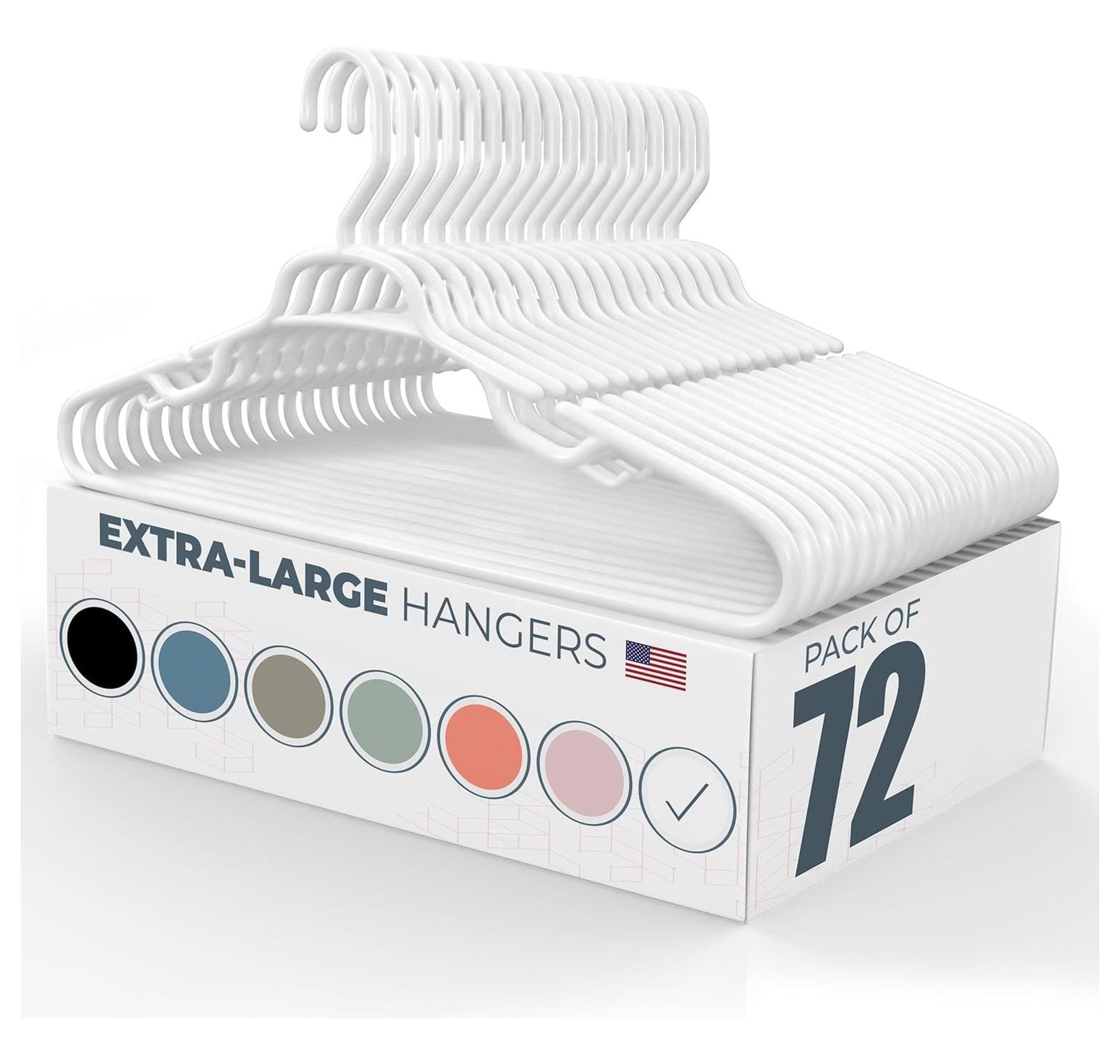 Made in USA Extra Large Clothes Hangers for Plus Size Clothing | Heavy ...