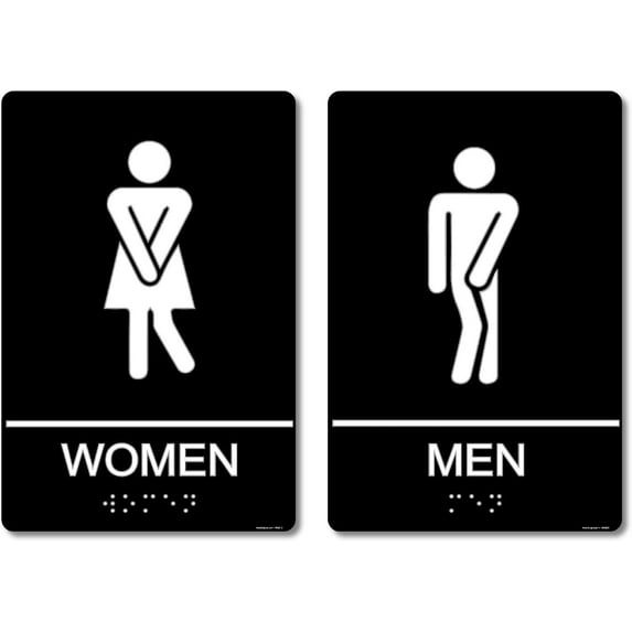 Made in The USA – “Gotta Go Bathroom 2 Pack" - Comical Women & Men ...