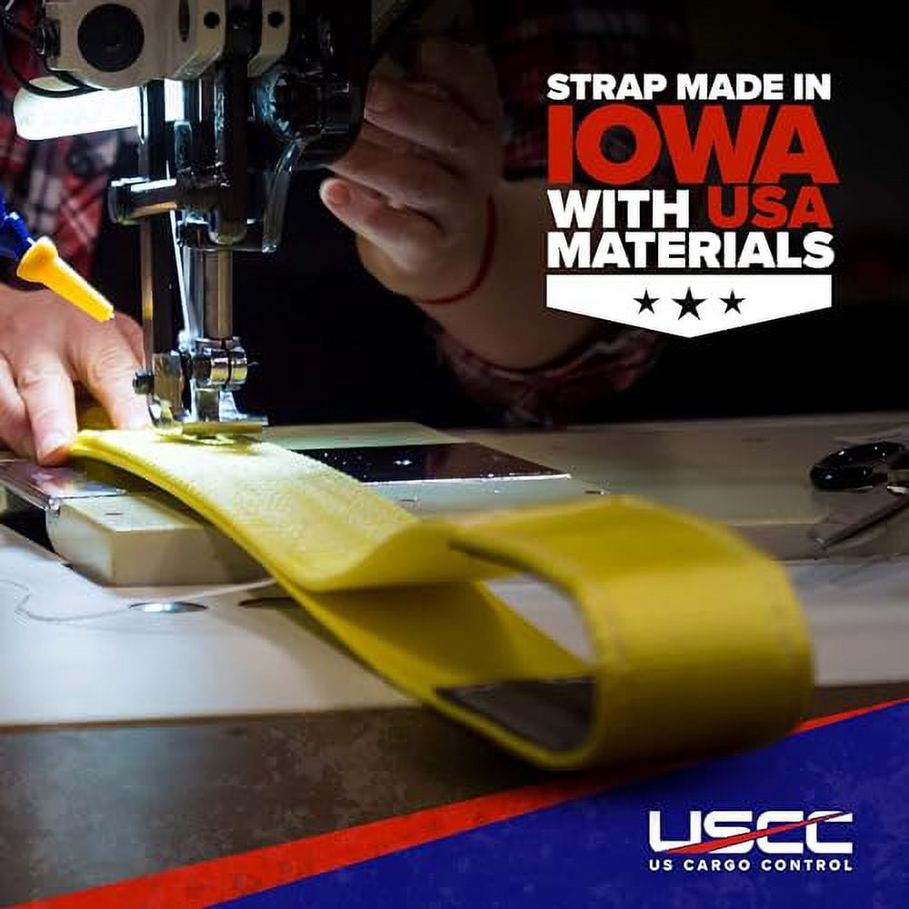 Made in USA Recovery Tow Strap 4 Inch x 30 Foot (32,000 lbs. Break Strength) with Storage Bag ...