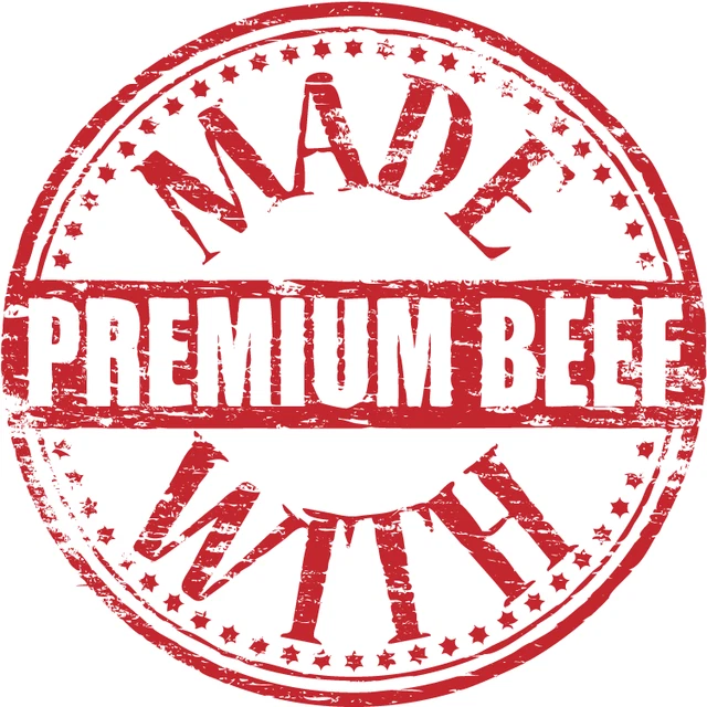 Made With Premium Beef Food Rubber Stamp Car Sticker Phone Decal Water ...
