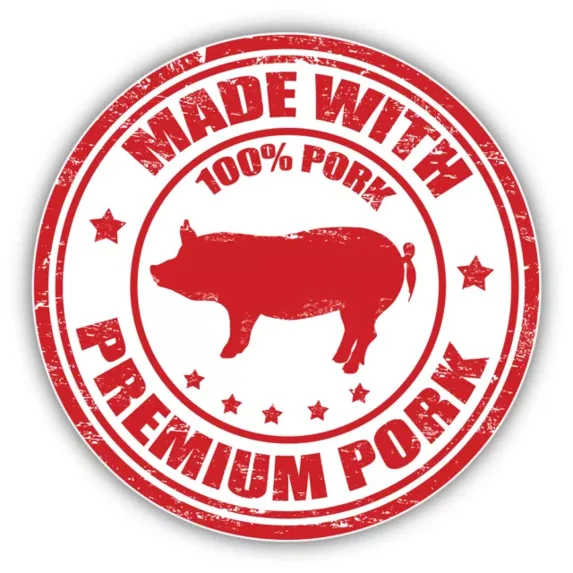 Made With Premium Pork Grunge Sticker Phone Decal Water Bottle Stickers ...