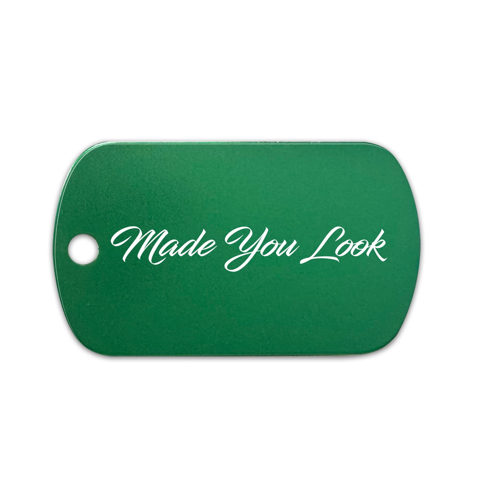Made You Look GI Dog Tag Aluminum Keychain jdm stance euro drift ...