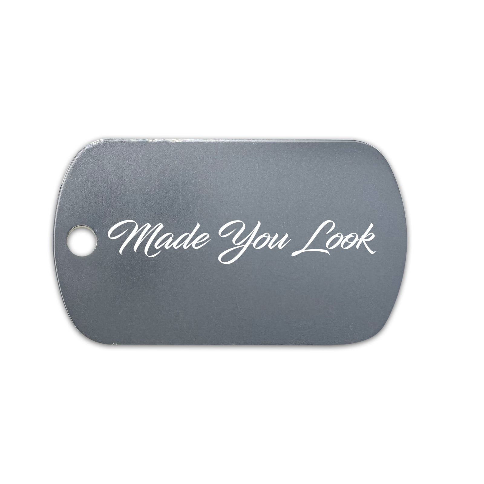 Made You Look GI Dog Tag Aluminum Keychain jdm stance euro drift ...