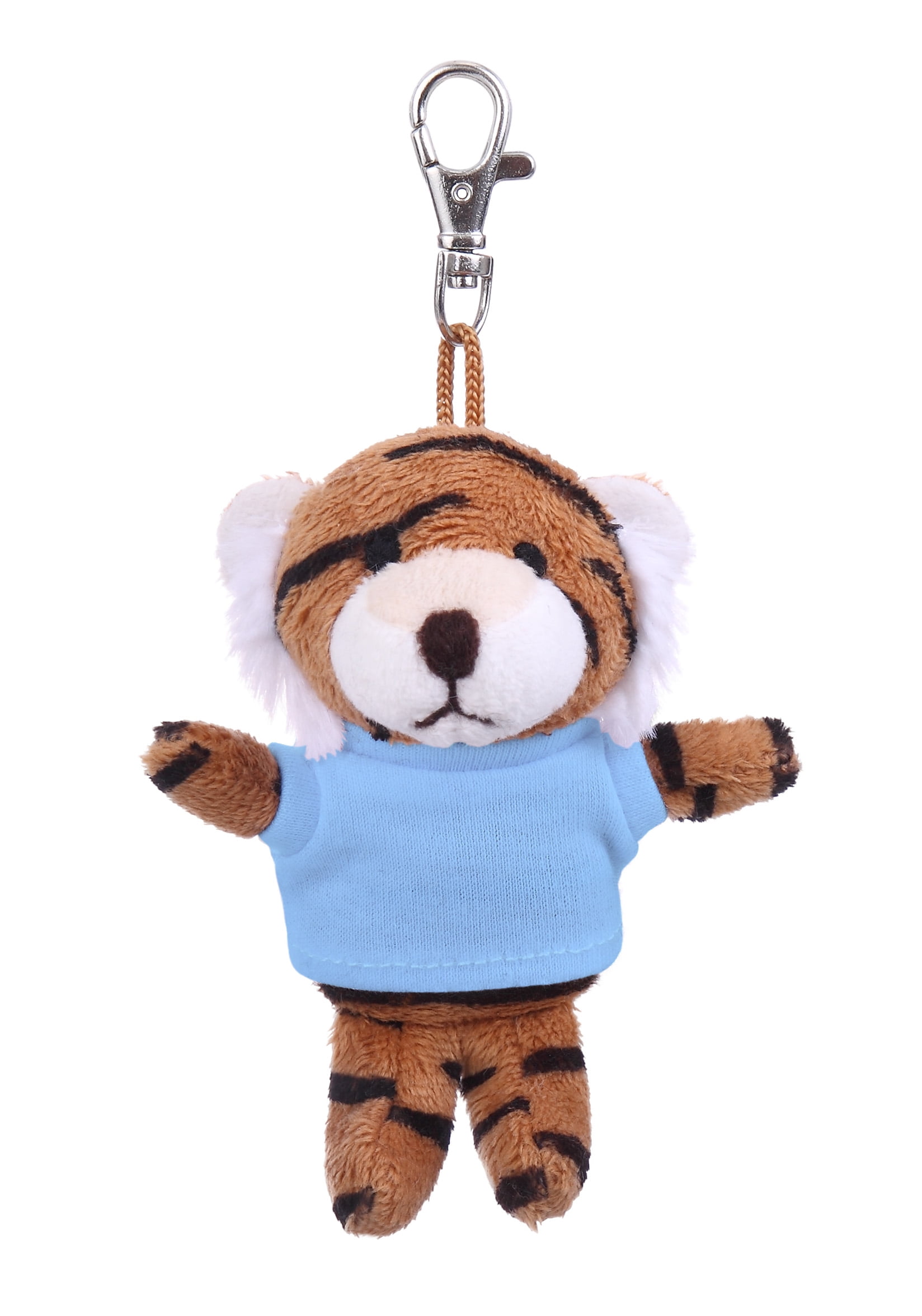 Made by Aliens Soft Plush Tiger Keychain, Clip for Kids Keys, Purse ...