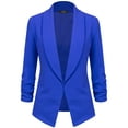 Made By Johnny Womens 3 4 Sleeve Tailored Fit Blazer Open Front