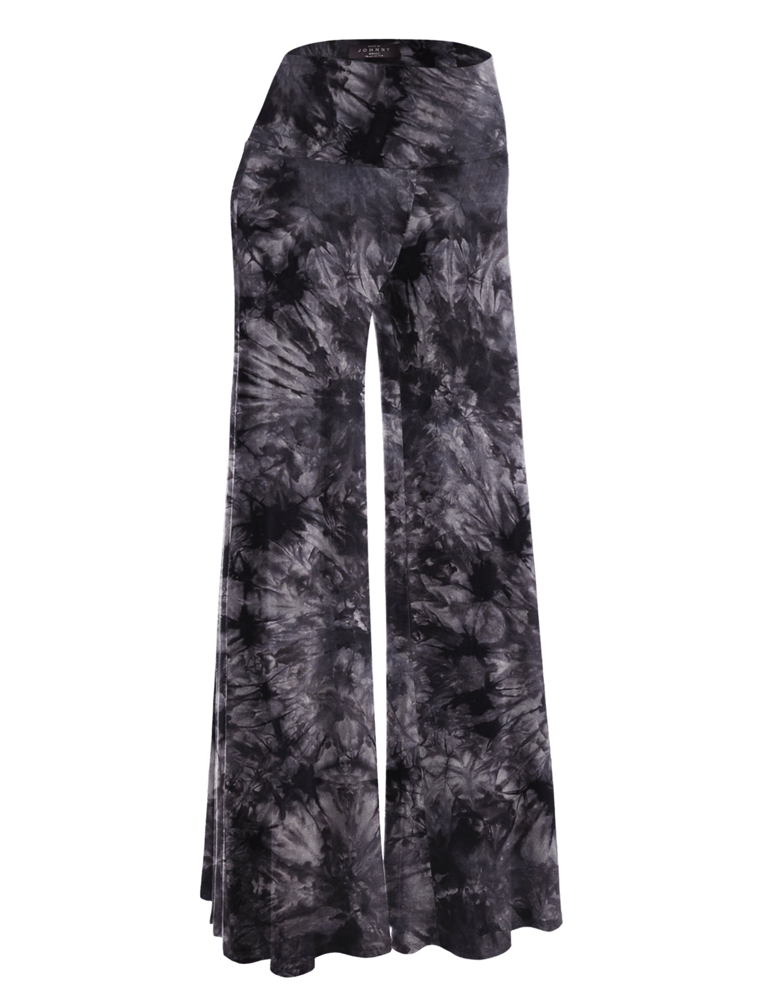 Made By Johnny Womens Chic Tie Dye Palazzo Pants Xl Black