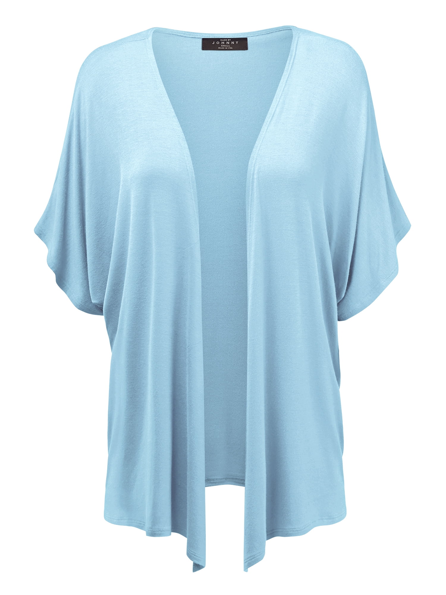 Made by Johnny Women's Kimono Style Short Sleeve Dolman Cardigan XXL ...
