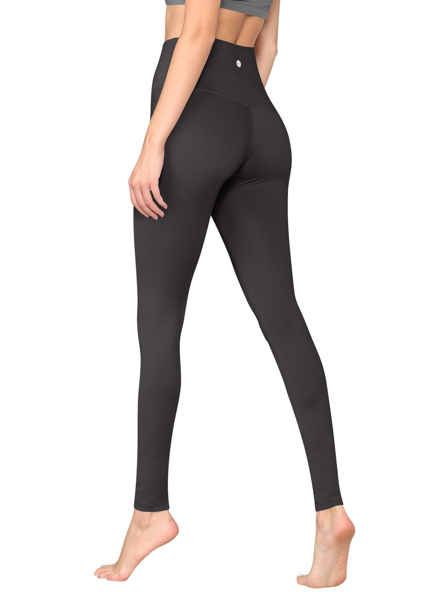 Made by Johnny Women's Peached Front Seamless Leggings with Inner ...