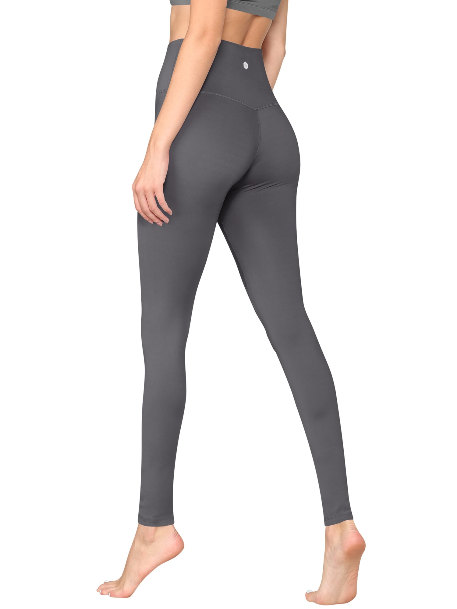 Made by Johnny Women's Peached Front Seamless Leggings with Inner ...