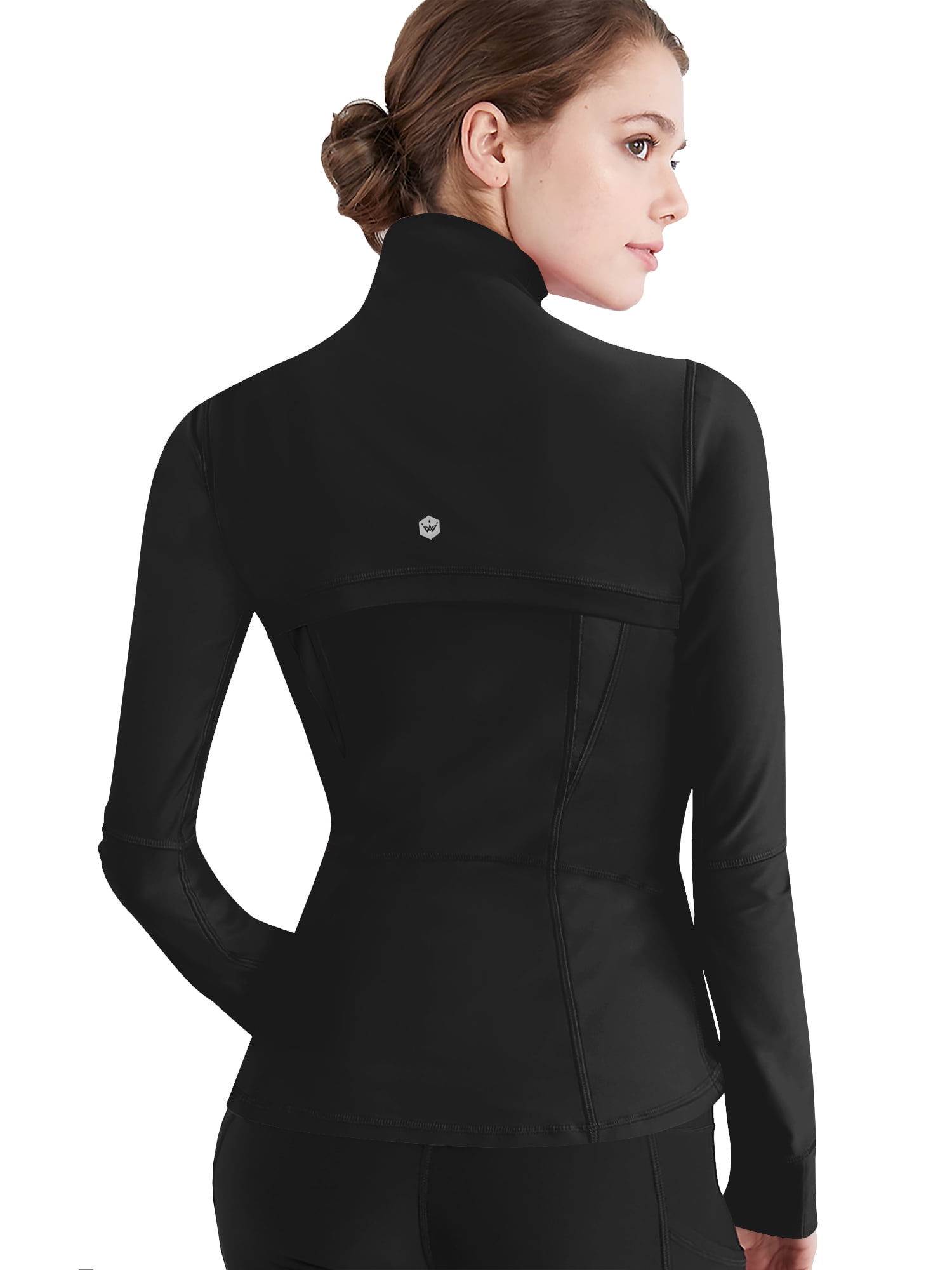 Made by Johnny Women's Running Shirt Full Zip Workout Track Jacket with ...