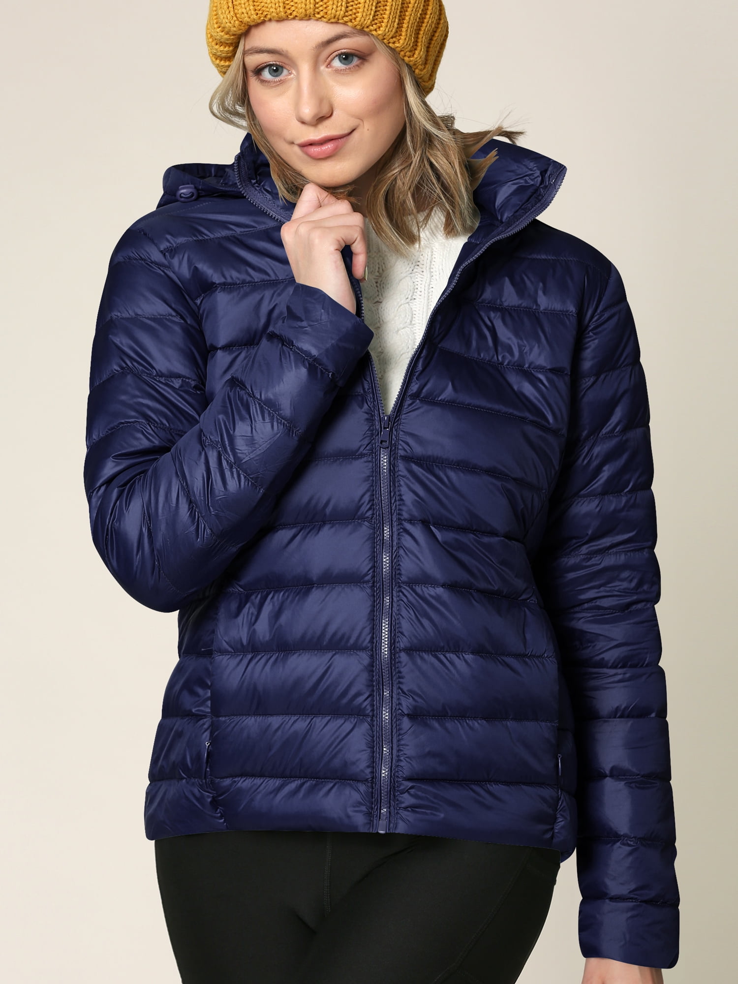 Made by Johnny Women's Ultra Light Weight Packable Down Jacket with ...