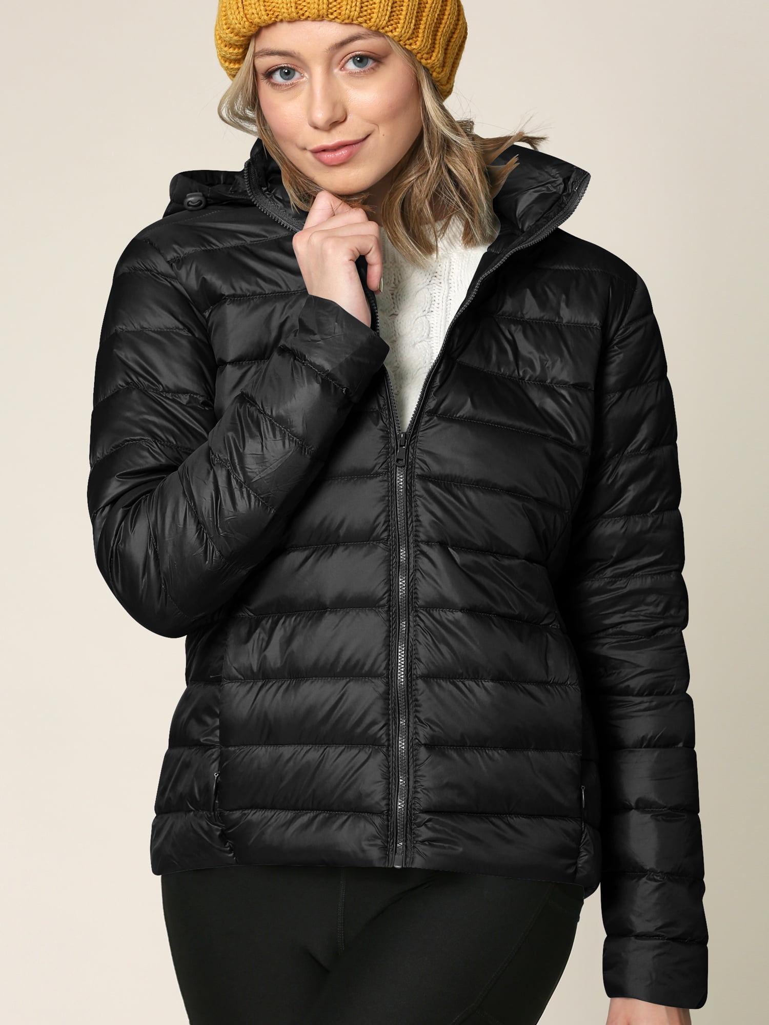 Made by Johnny Women's Ultra Light Weight Packable Down Jacket with ...