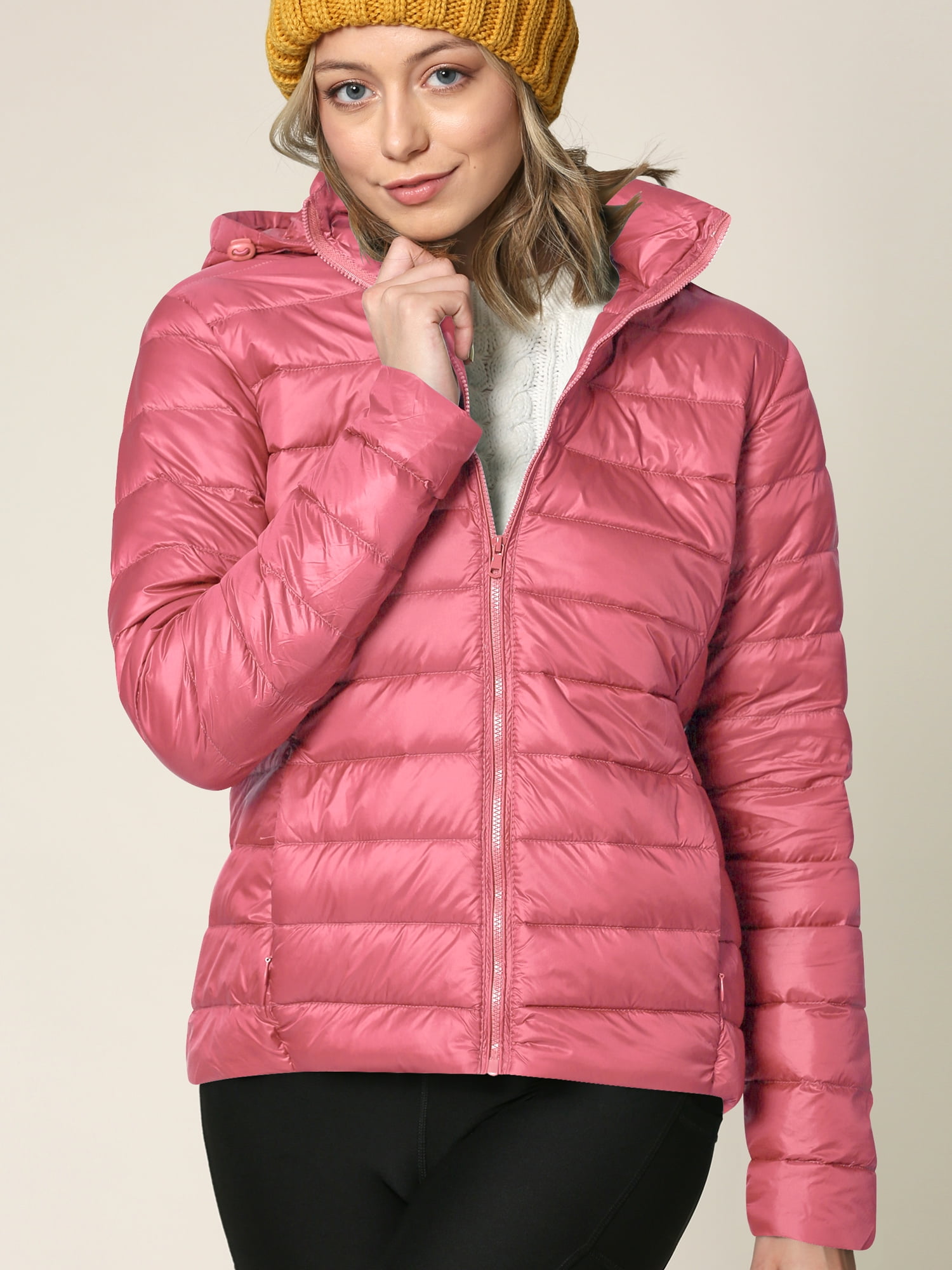 Made by Johnny Women's Ultra Light Weight Packable Down Jacket with ...