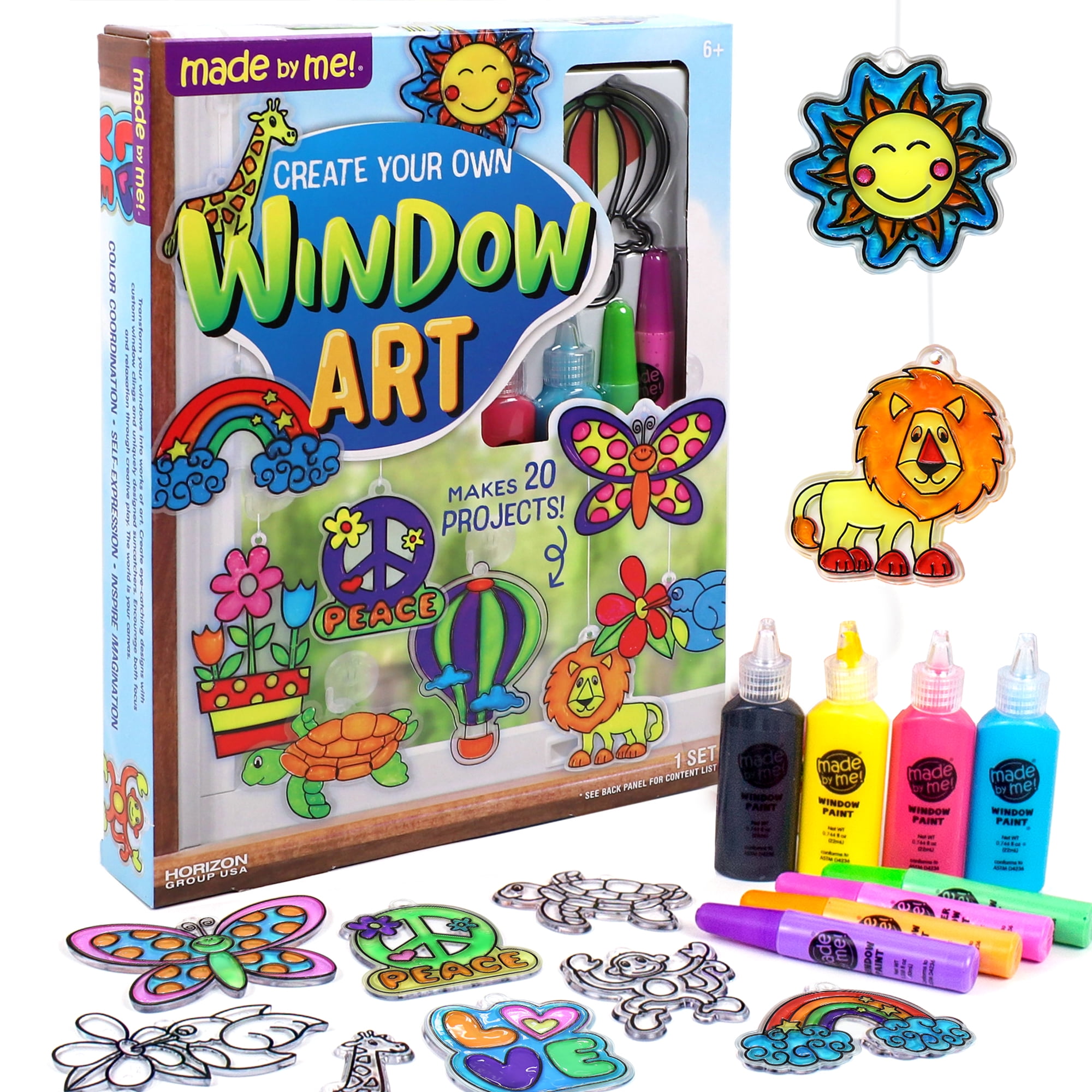 Made By Me Create Your Own Multicolor Window Art, Art & Craft Kits ...